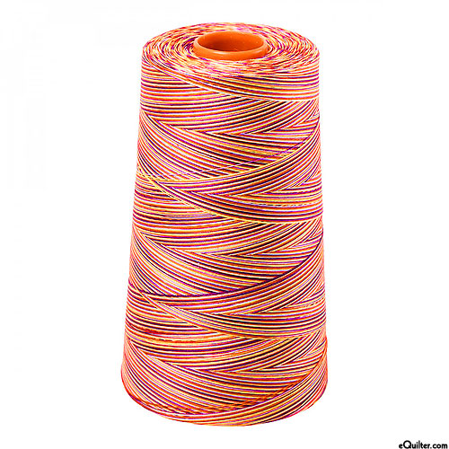 eQuilter Variegated - AURIFIL Cotton Thread CONE - 50 Wt - Desert Dawn
