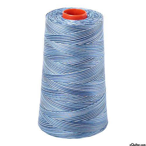 eQuilter Variegated - AURIFIL Cotton Thread CONE - 50 Wt - Storm at Sea