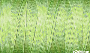 eQuilter Variegated - AURIFIL Cotton Thread - 50 Wt - Lt Spring Green