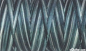 eQuilter Variegated - AURIFIL Cotton Thread - 50 Wt - Graphite Gray