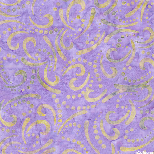 Benartex Fabrics Bali Elements - Wind Batik - Lilac Purple