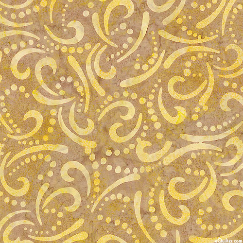 Benartex Fabrics Bali Elements - Wind Batik - Peanut Brown