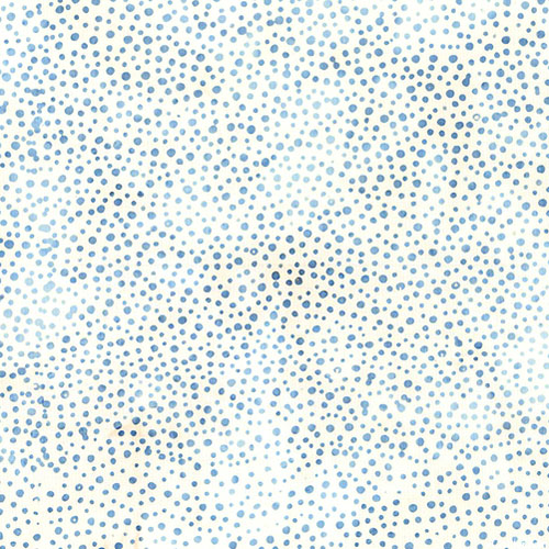 Hoffman Fabrics Atmospheric Dot Batik - Blue/Cream