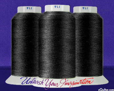 eQuilter YLI Machine Quilting Thread - 40 wt - 3000 yd - Solid Black